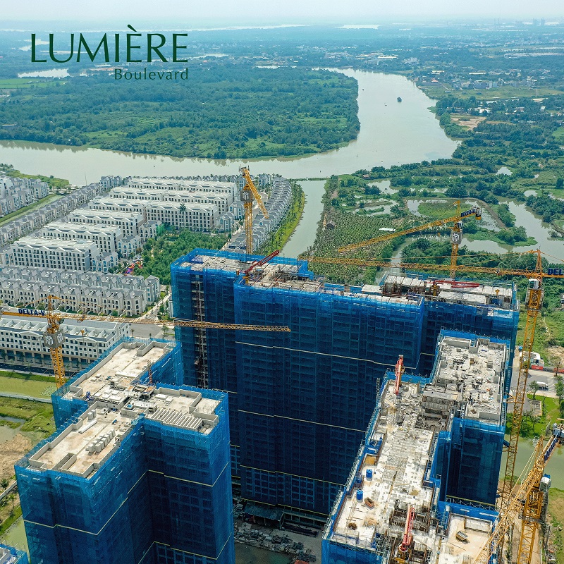 CẬP NHẬT TIẾN ĐỘ DỰ ÁN LUMIÈRE BOULEVARD THÁNG 12/2022